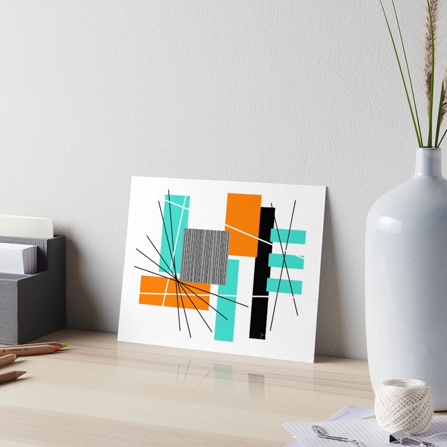 "Rectilinear" Art Board Print for Sale by TonyaNewtonArt | Redbubble