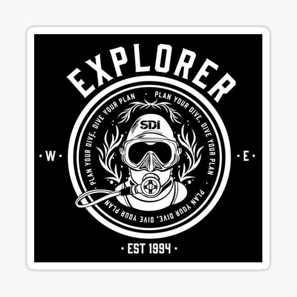 "Scuba Diving International (SDI)- Explore Scuba Diver" Sticker for ...