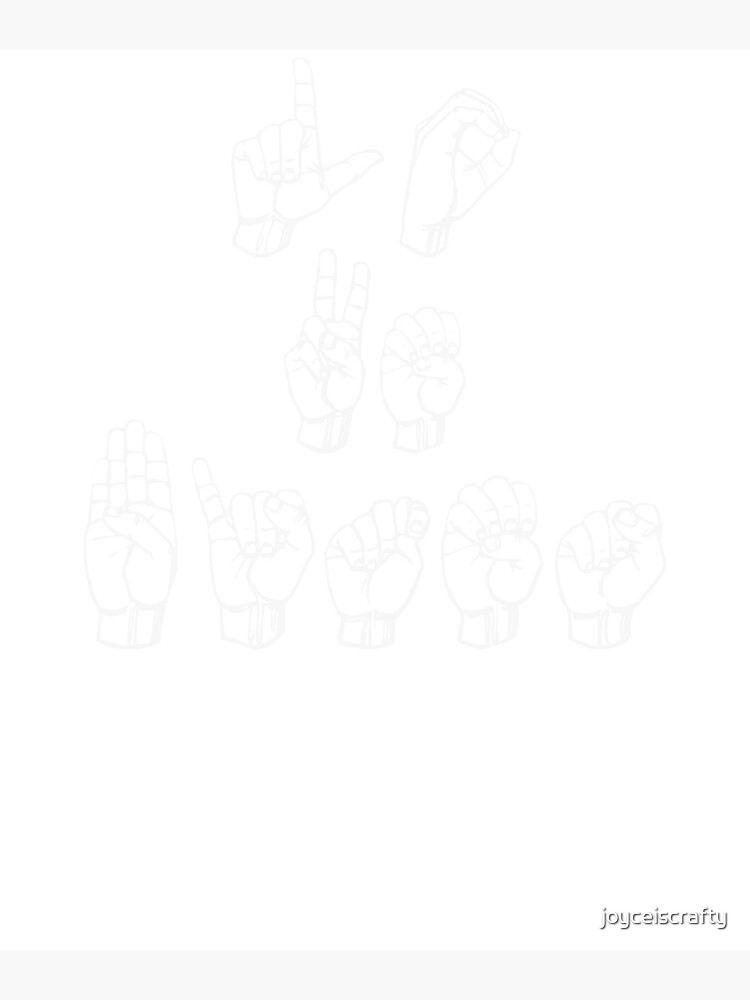 "Love Bites ASL American Sign Language" Poster for Sale by ...