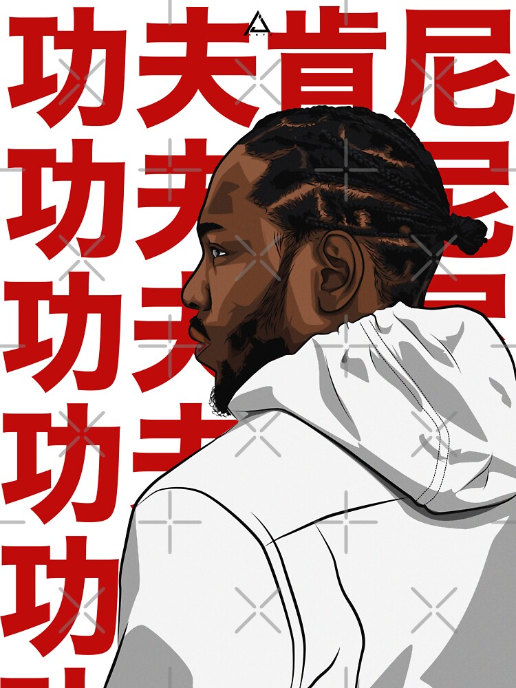 "KENDRICK LAMAR (KUNG FU KENNY)" Sticker for Sale by anjola91 | Redbubble