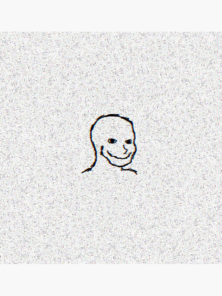 Pegatina «Evil wojak- blanco» de neomeme | Redbubble