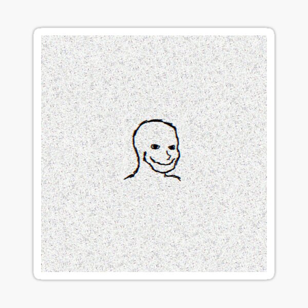 Pegatina «Evil wojak- blanco» de neomeme | Redbubble