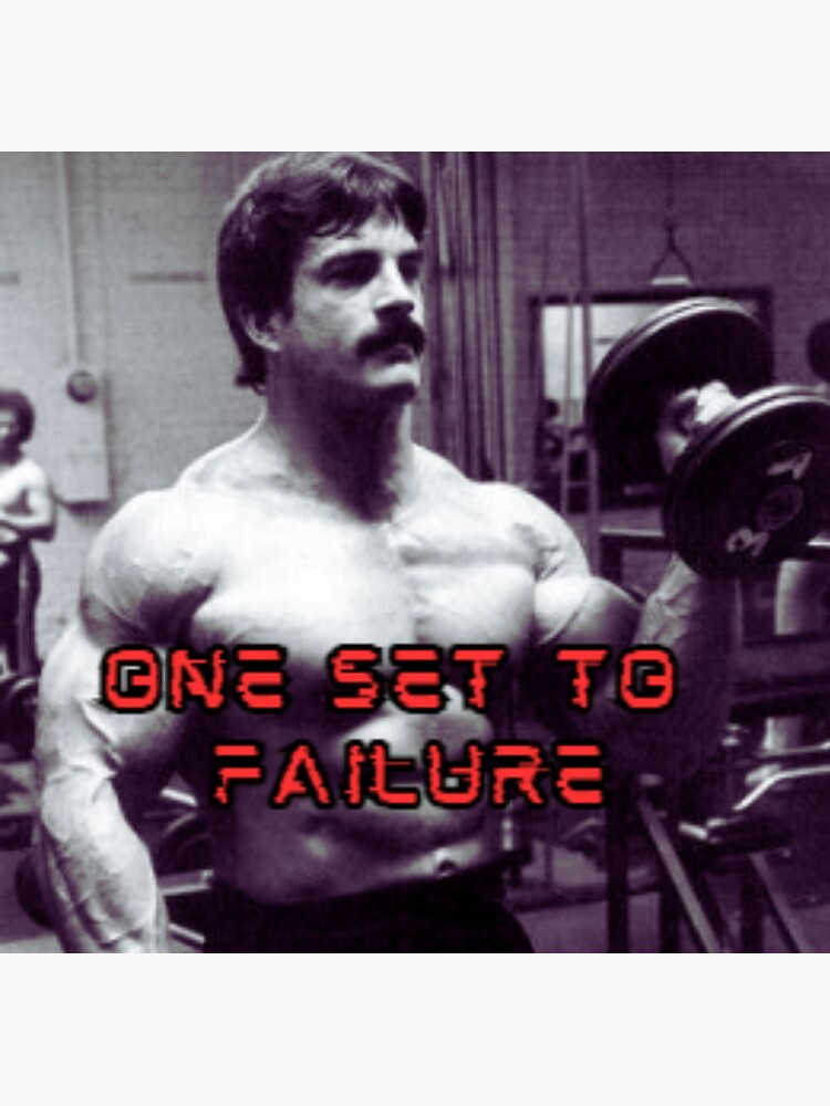 "Mike Mentzer One Set To Failure" Poster for Sale by Hello454 | Redbubble