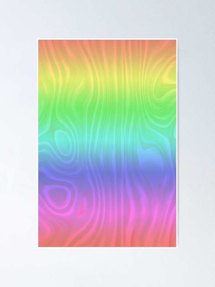 "Groovy Pastel Rainbow" Poster for Sale by Gravityx9 | Redbubble