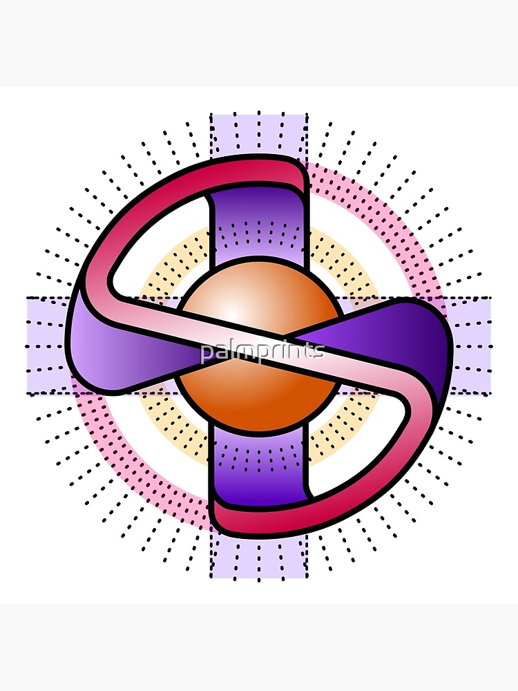 "Paradox Loop Cross - Color" Poster by palmprints | Redbubble
