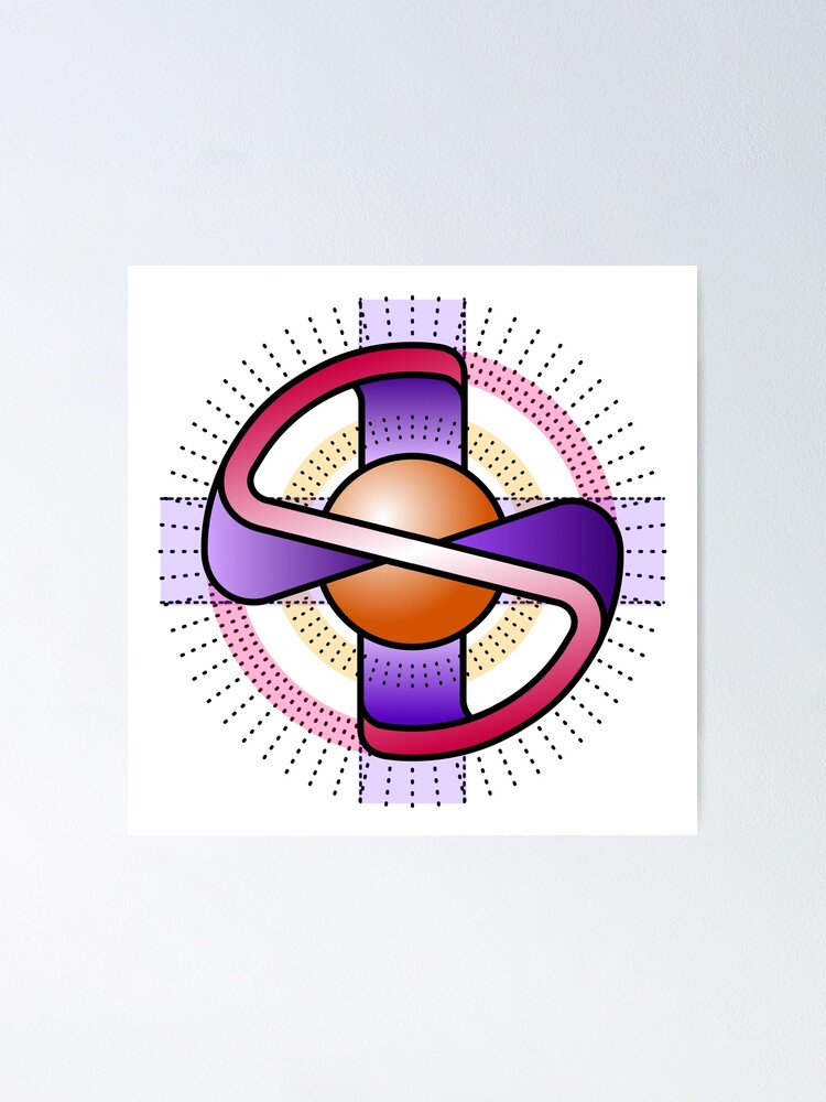 "Paradox Loop Cross - Color" Poster by palmprints | Redbubble