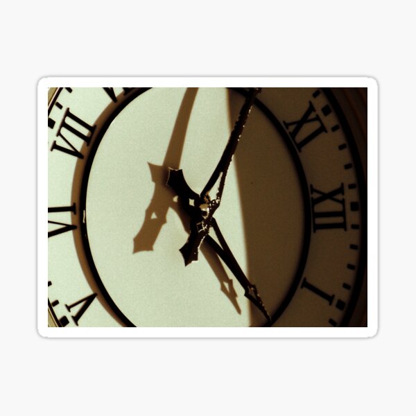 "On Time" Sticker by artworkbycarmen | Redbubble