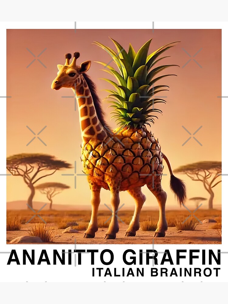 " Italian brainrot Ananitto Giraffini" Poster for Sale by 1artcolor ...