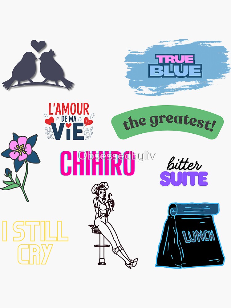 "Hit Me Hard Stickers, Billie E Concert Stickers, Pop Music Sticker ...