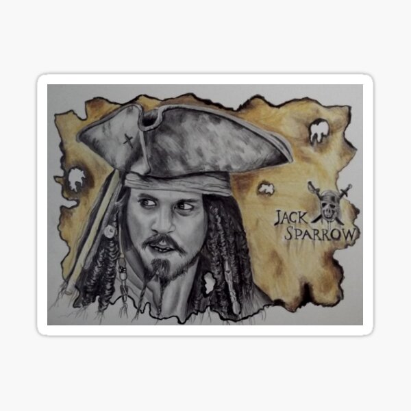 "JOHNNY DEPP" Sticker by jansimpressions | Redbubble