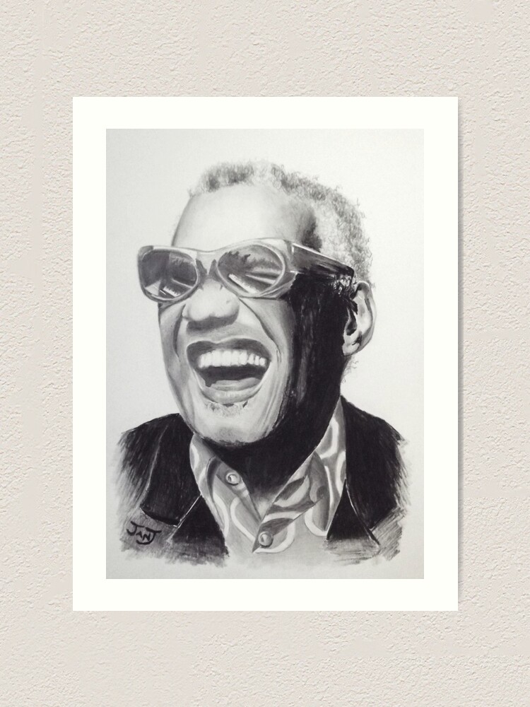 "RAY CHARLES" Art Print by jansimpressions | Redbubble