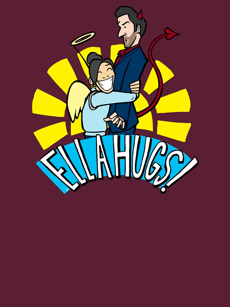 "Ella Hugs" T-shirt for Sale by looeez | Redbubble | lucifer t-shirts ...