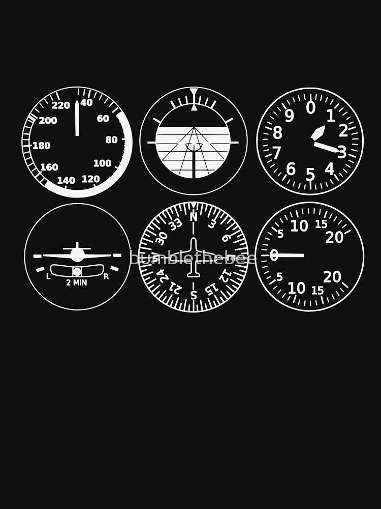 "Basic flight instruments" Essential T-Shirt for Sale by bumblethebee ...
