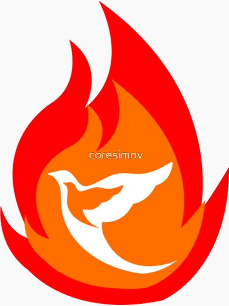 "Fire and Faith" Sticker for Sale by coresimov | Redbubble