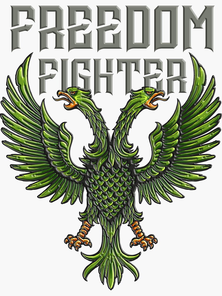 "Freedom Fighter" Sticker for Sale by All-Streets | Redbubble
