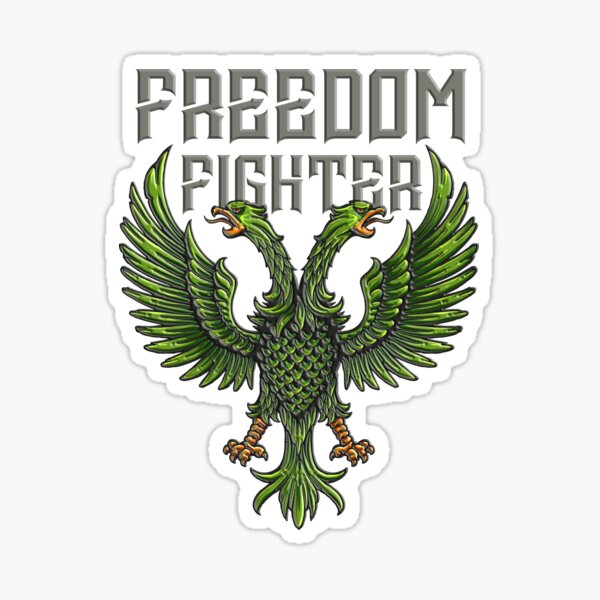 "Freedom Fighter" Sticker for Sale by All-Streets | Redbubble