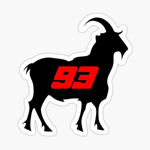 "Marc Marquez RED #93 | GOAT MotoGP Legend Artwork " Sticker for Sale ...