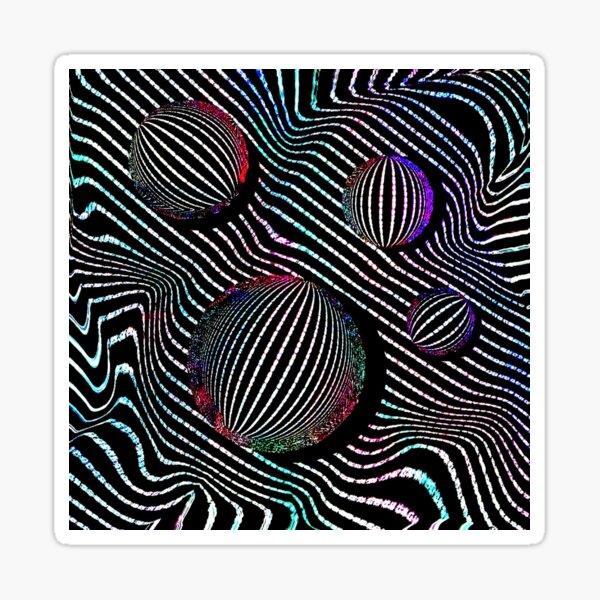 "3D Spheres " Sticker for Sale by MidnightRain | Redbubble