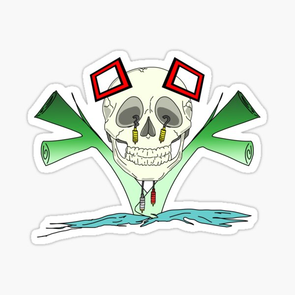 "Skull and Leeks | Hatsune Miku Design" Sticker for Sale by hardaite ...