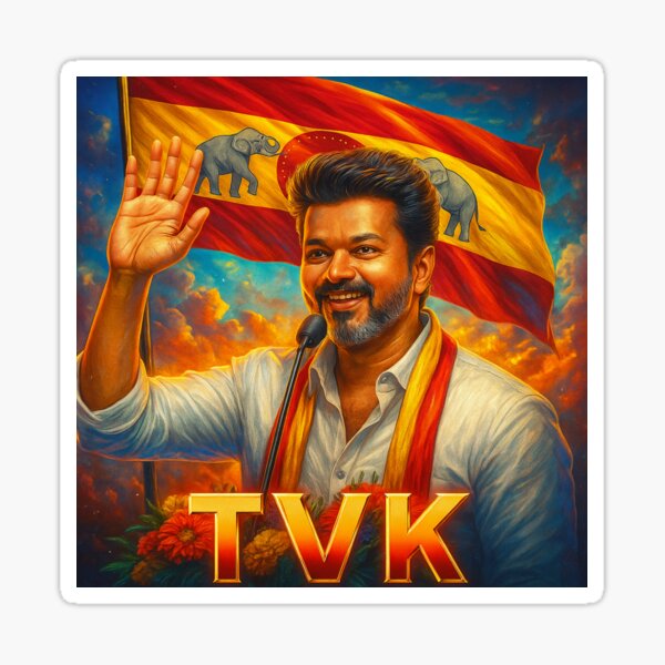 "Thalapathi Vijay TVK South Indian actor Pastel pixel gaming landscape ...