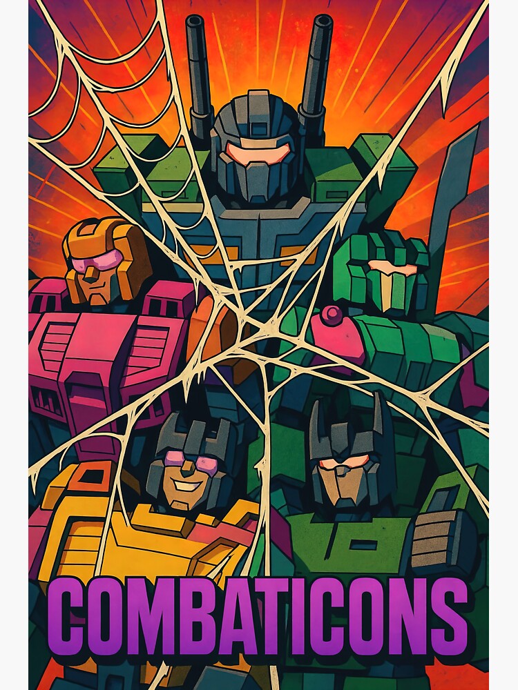 "Combaticons Decepticons" Sticker for Sale by kazzoie | Redbubble