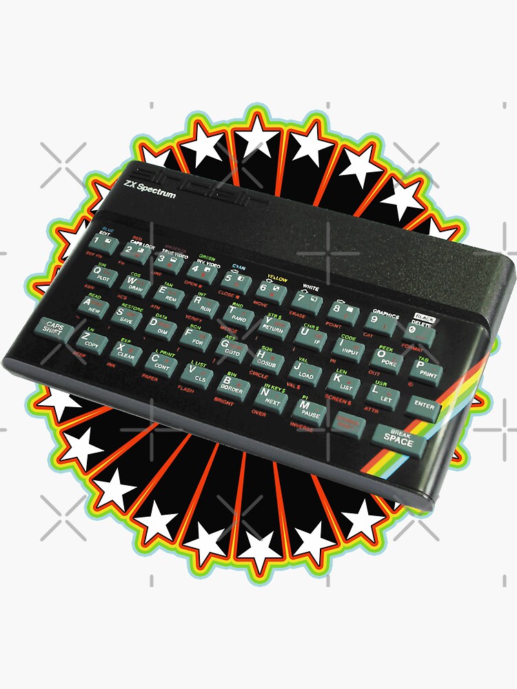 "Retro Video Games ZX Spectrum" Sticker for Sale by McPod | Redbubble