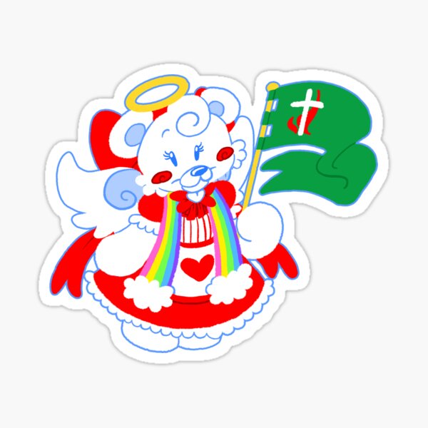 "Methodist Joy Peacefuls Bear" Sticker for Sale by VioletBirdFly ...