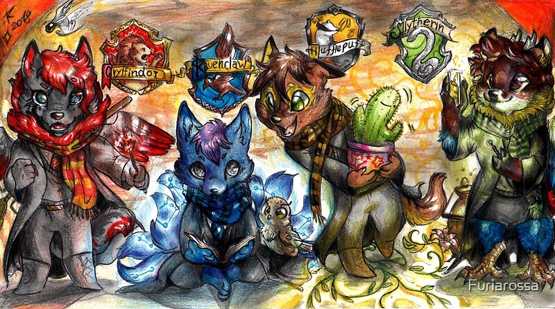 "Furry magical houses" by Furiarossa | Redbubble