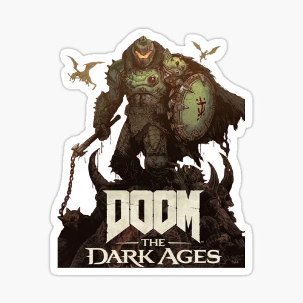 "doom the dark ages doom slayer" Sticker for Sale by MurphyDoey | Redbubble