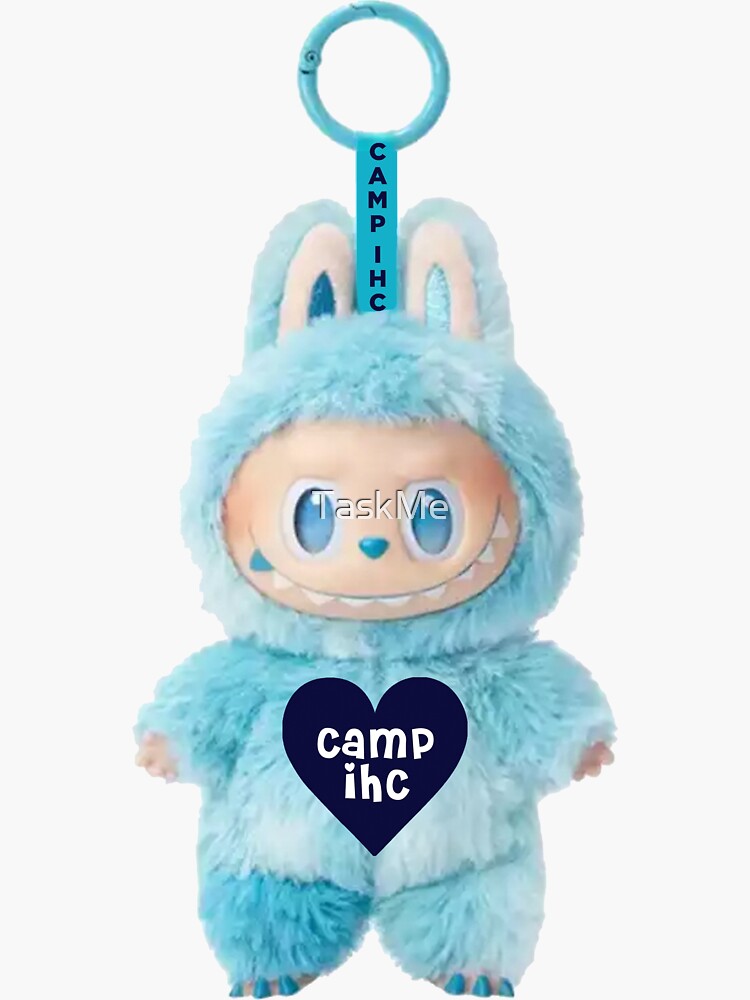 "Camp IHC Labubu" Sticker for Sale by TaskMe | Redbubble