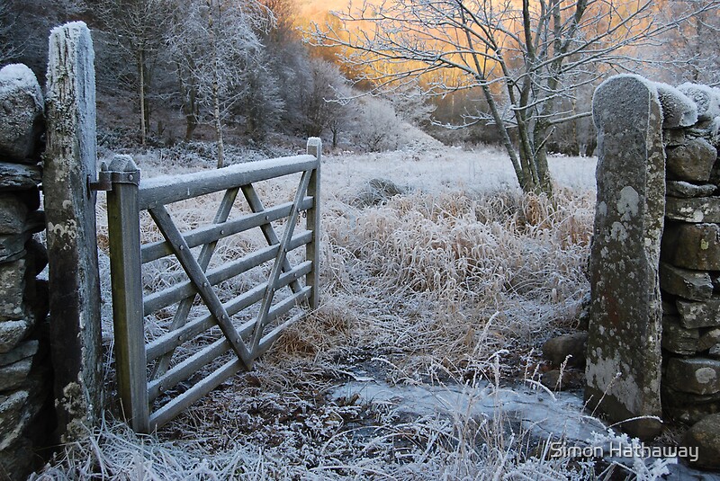 "Winter Gate" by Simon Hathaway | Redbubble