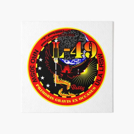 "NRO Launch 49 (NRO L-49) Logo" Art Board Print for Sale by ...