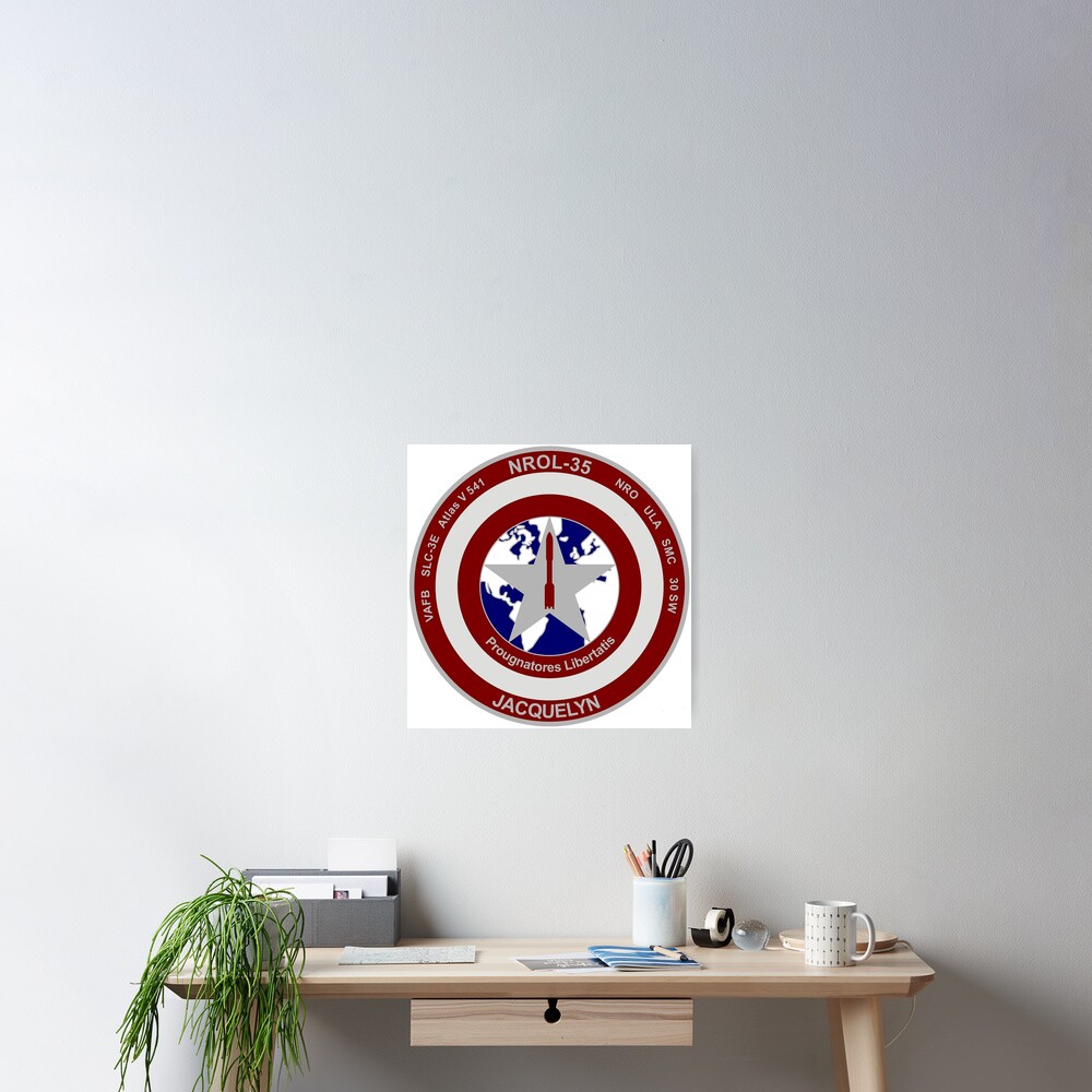 "NROL 35 Launch Team Logo" Poster by Spacestuffplus | Redbubble