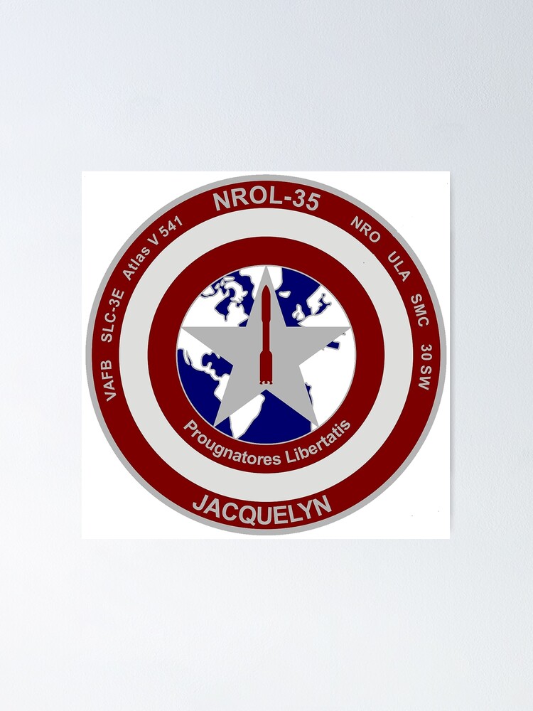 "NROL 35 Launch Team Logo" Poster by Spacestuffplus | Redbubble