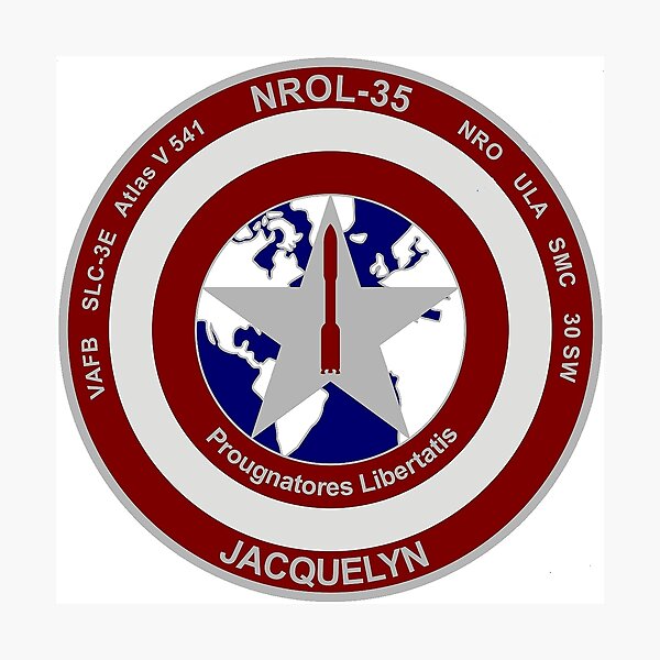 "NROL 35 Launch Team Logo" Photographic Print by Spacestuffplus | Redbubble