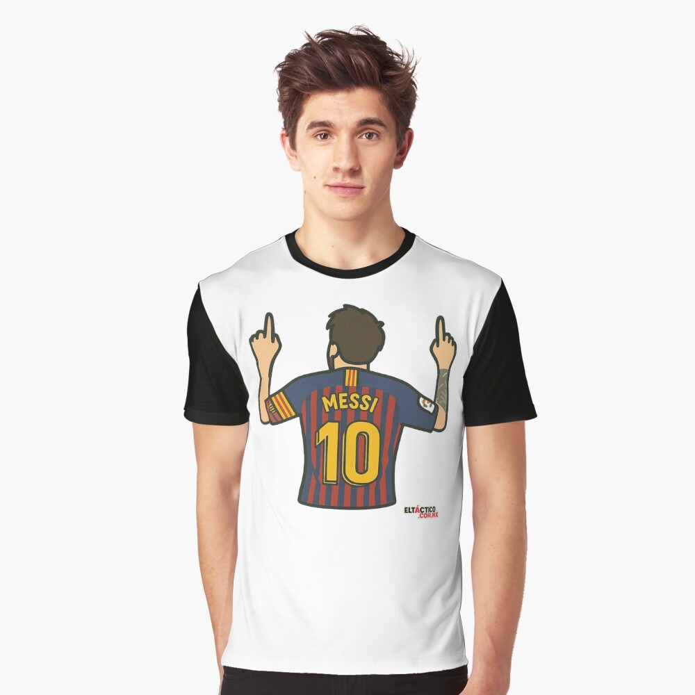 "Lionel Messi's famous gesture of pointing to the sky" Sticker by ...