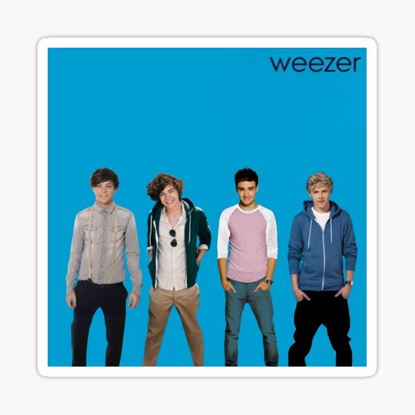 "Weezer 1D" Sticker for Sale by AlastairArcher | Redbubble