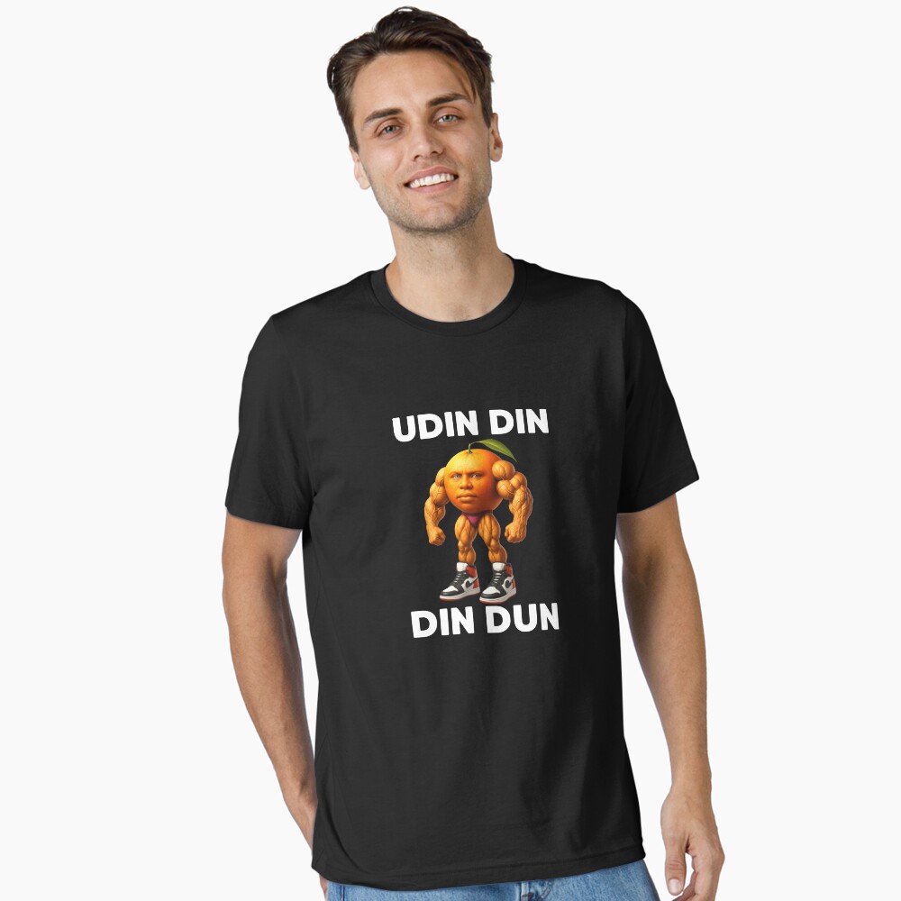 "Udin din din dun Italian Brainrot Meme Orange " Sticker for Sale by ...