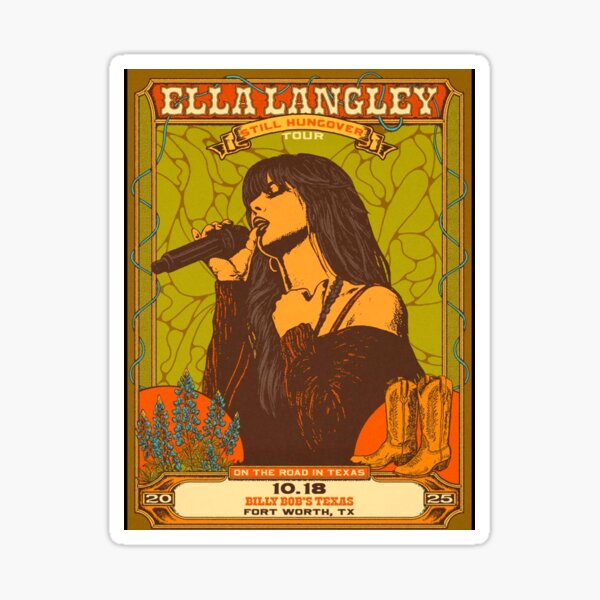 "Best country music singers-ella langley" Sticker for Sale by ...
