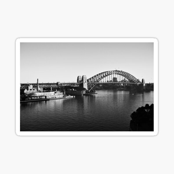 "Sydney Harbour Bridge Retro" Sticker for Sale by RMSphoto | Redbubble