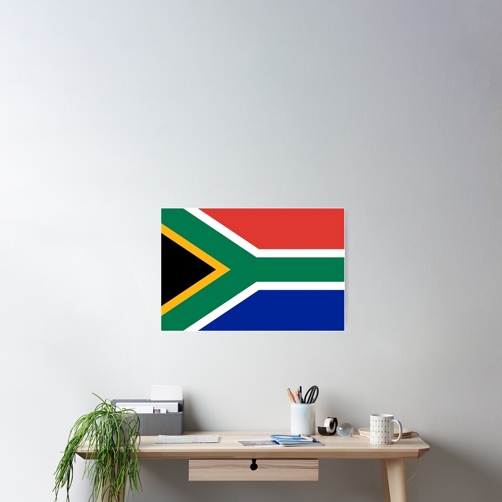 "Vlag van Suid-Afrika - Flag of South Africa" Poster by Martstore ...