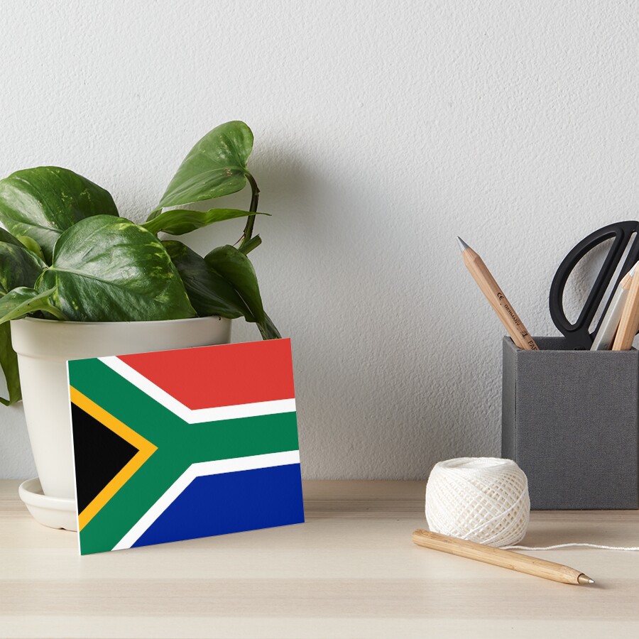 "Vlag van Suid-Afrika - Flag of South Africa" Art Board Print for Sale ...