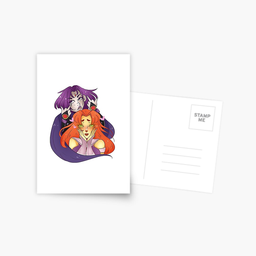 "Raven and Starfire" Sticker for Sale by Michaela McCain | Redbubble