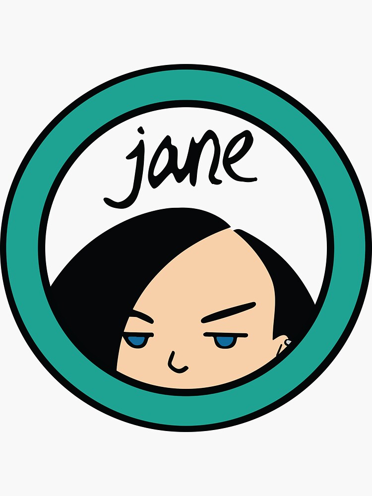 "jane" Sticker for Sale by kiiv | Redbubble