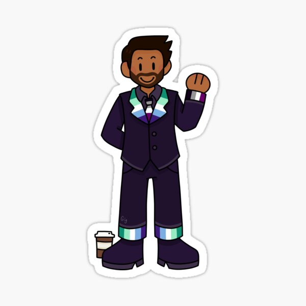 "Pride Agent Stone" Sticker for Sale by GiraffenGoggles | Redbubble