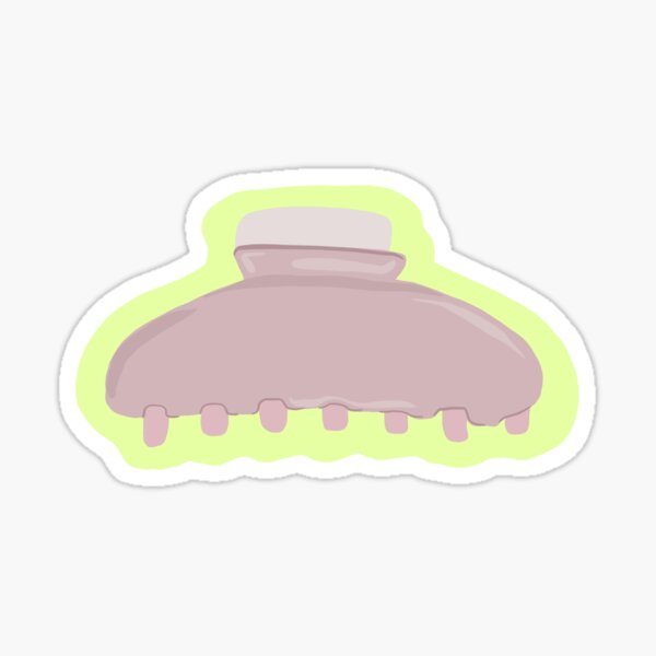 "Pink Claw Clip" Sticker for Sale by kyakopans3 | Redbubble