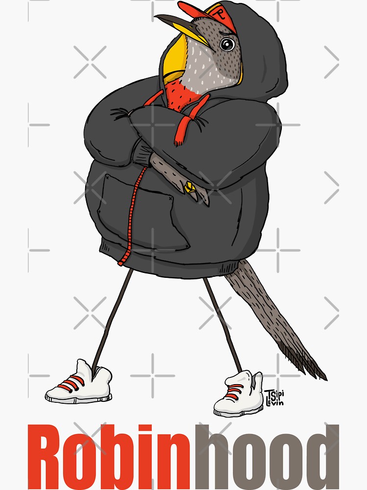 "Gangsta Robin Hood" Sticker for Sale by TsipiLevin | Redbubble