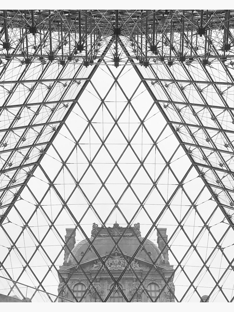 "Architecture Postcards from France, Paris, Louvre Museum" Sticker for ...