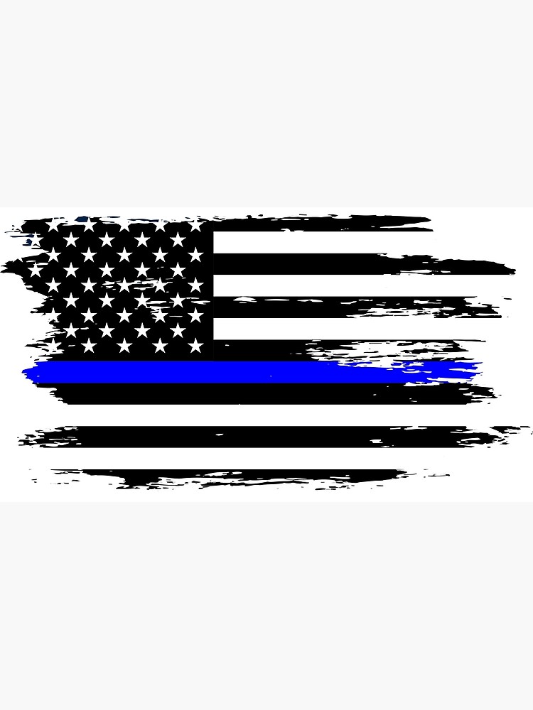 "Thin Blue Line Sheepdog First Responder Flag" Poster for Sale by ...