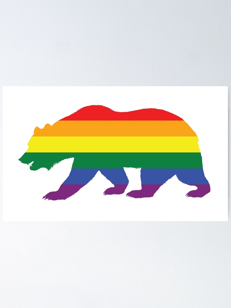 "California LGBT Bear" Poster by radvas | Redbubble